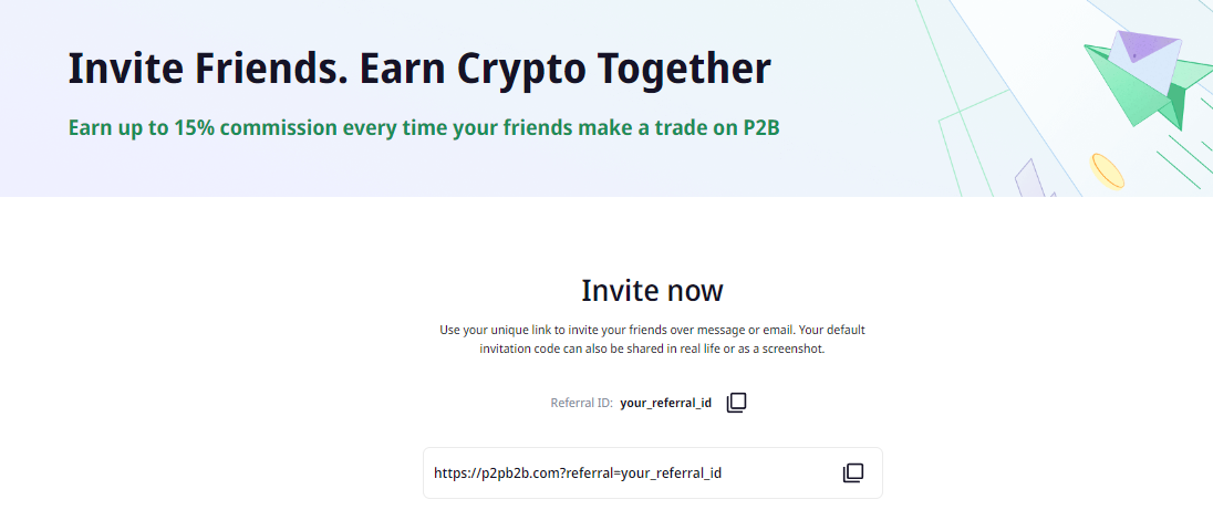 How to get a referral link for my community? – P2B Support